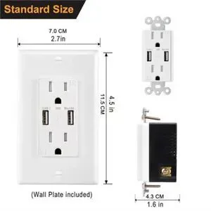 Smart Home | Other | Usb Electricalwall Outlet Plate | Poshmark
